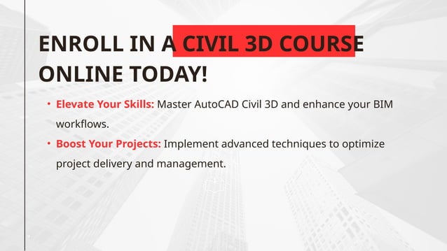 Building Information Modeling Workflows with AutoCAD Civil 3D | PPTX ...
