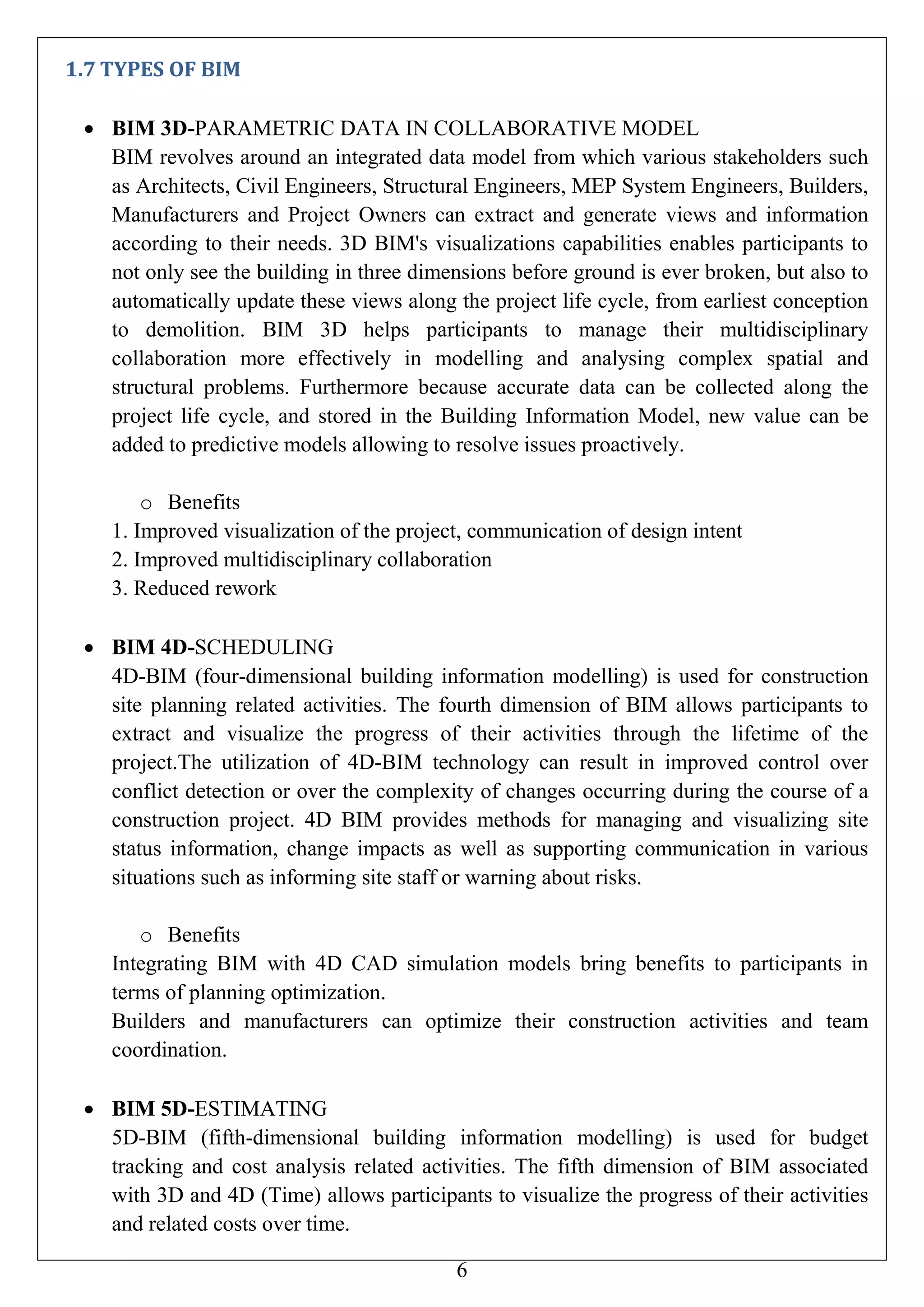 Building information modelling report | PDF