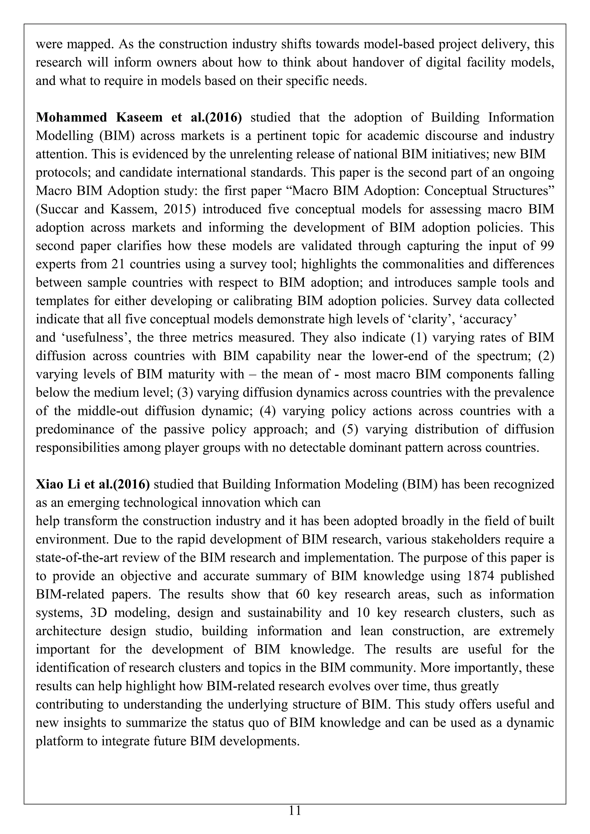 Building information modelling report | PDF