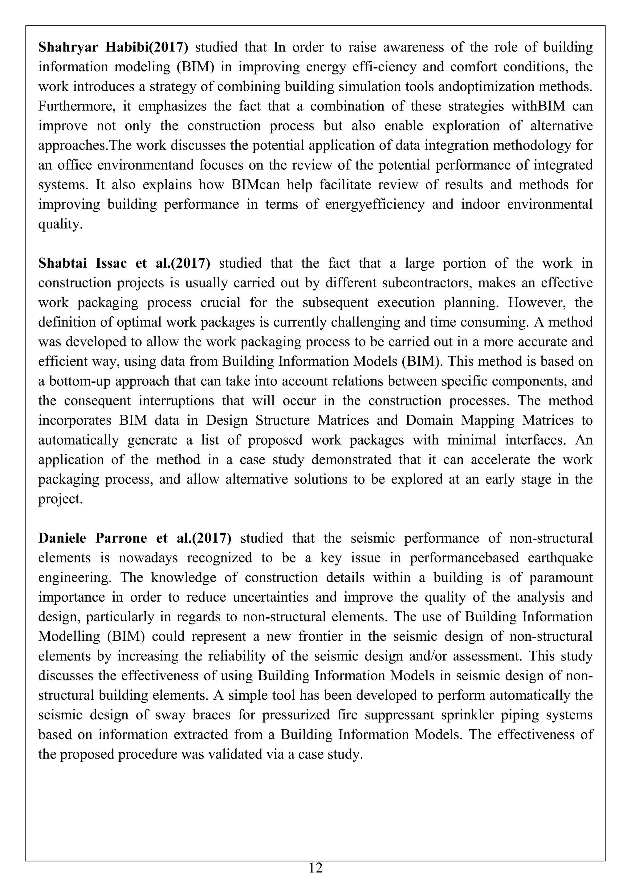 Building information modelling report | PDF
