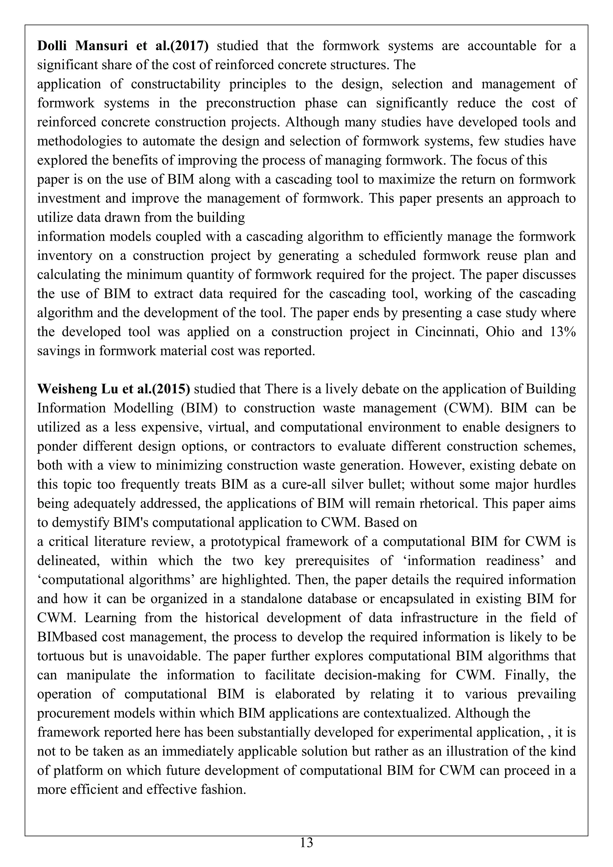 Building information modelling report | PDF