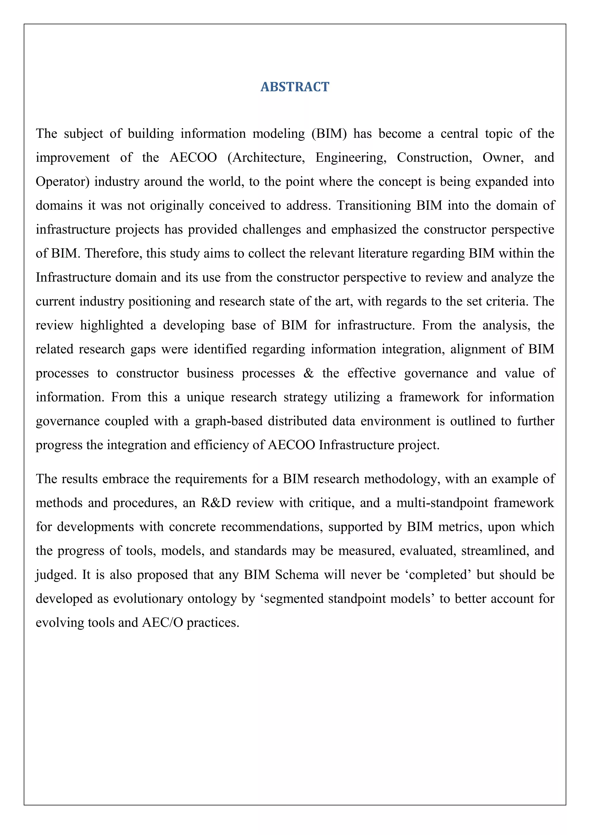 Building information modelling report | PDF