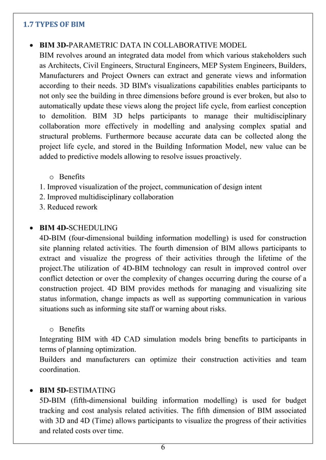 Building information modelling report | PDF