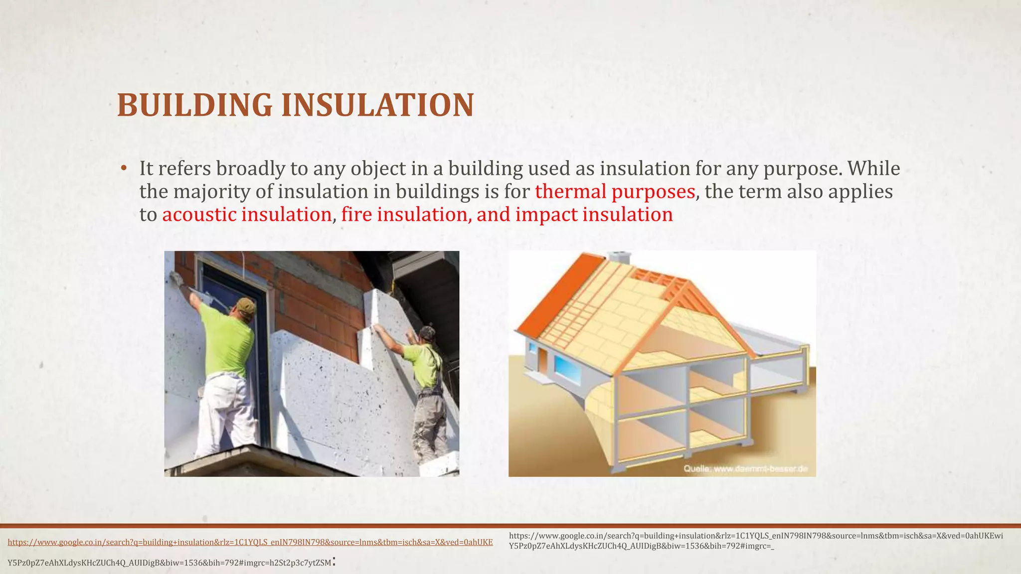 Building insulation and moisture protection | PPTX