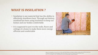 Building insulation and moisture protection | PPTX