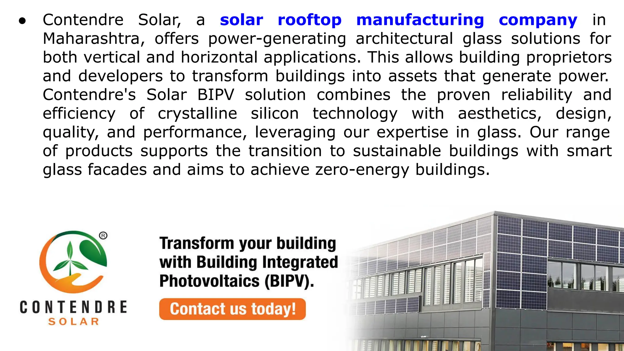 Building Integrated Photovoltaics (BIPV): Residential & Commercial ...
