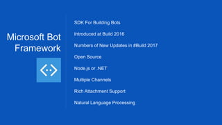 Building intelligent chat bot with microsoft bot framework | PPTX