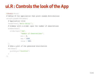 Building interactive web app with shiny | PDF