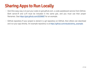 Building interactive web app with shiny | PDF