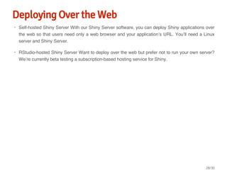 Building interactive web app with shiny | PDF