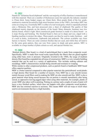 Building interior designing material-01 | PDF