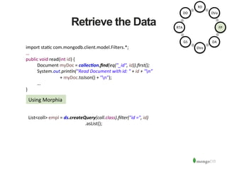 Webinar: Building Your First App with MongoDB and Java | PPT