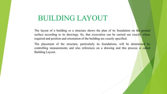 BUILDING LAYOUT ppt Ravi.pptx | Civil Engineering Industry | Industries