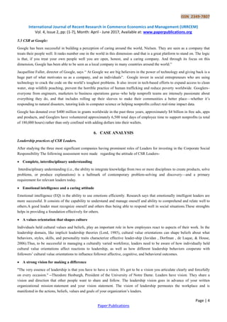 Building Leaders for Corporate Social Responsibility (CSR): A Case ...