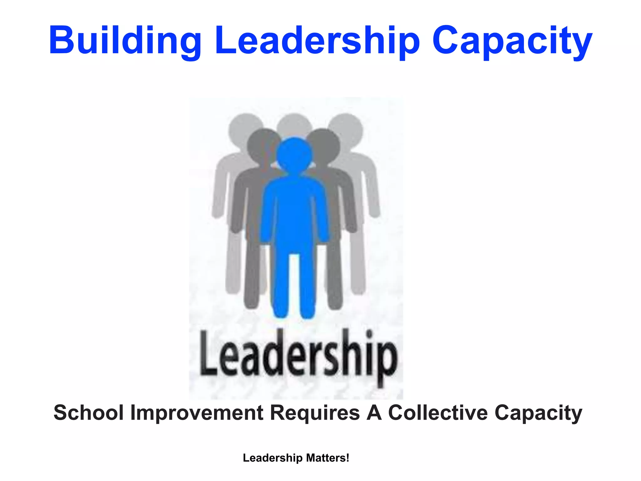 Building leadership capacity | PPTX
