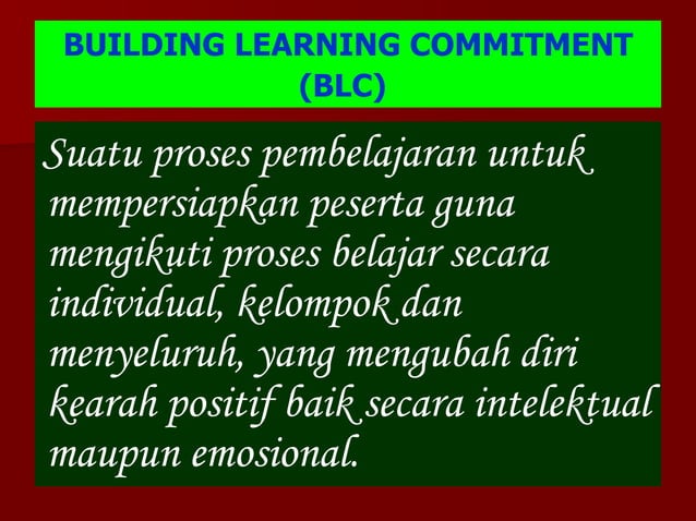 Building Learning Commitment | PPT