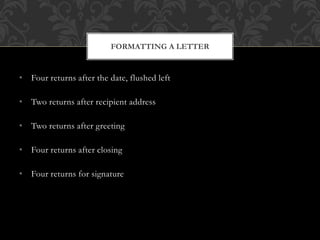 Building Letter-Writing Skills | PPTX