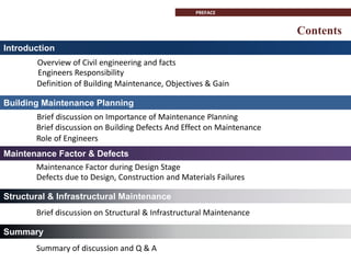 Building maintenance | PPTX