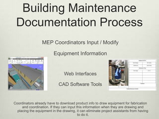 Building maintenance documentation | PPTX