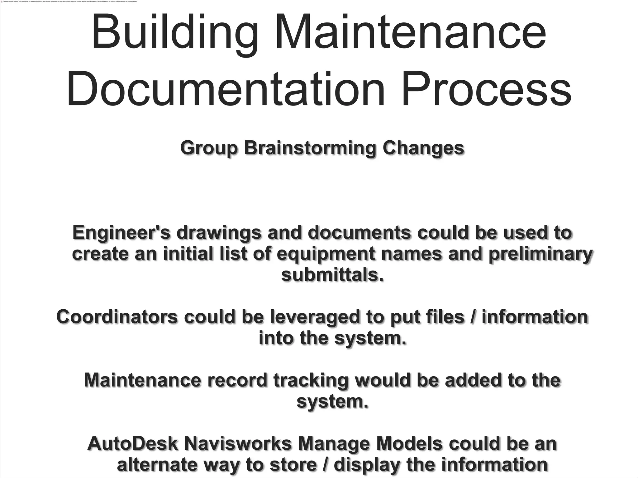 Building maintenance documentation | PPTX