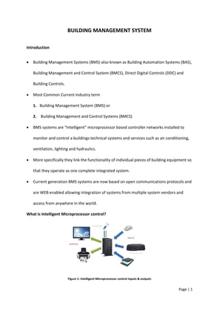 Building management system (LINK IN DESCRIPTION FOR DOWNLOAD) | PDF