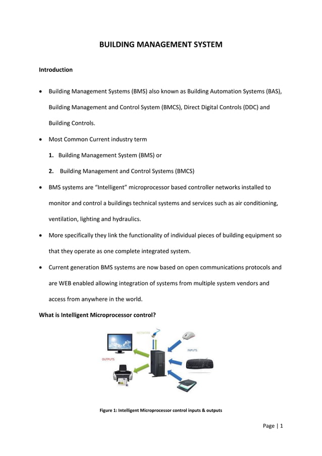 Building management system (LINK IN DESCRIPTION FOR DOWNLOAD) | PDF