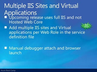 Building & Managing Windows Azure | PPTX | Cloud Computing | Internet