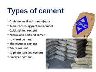 Building material in civil engineering | PPT