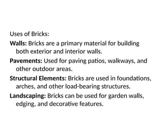Building material- Types, uses, advantages, limitations .pptx