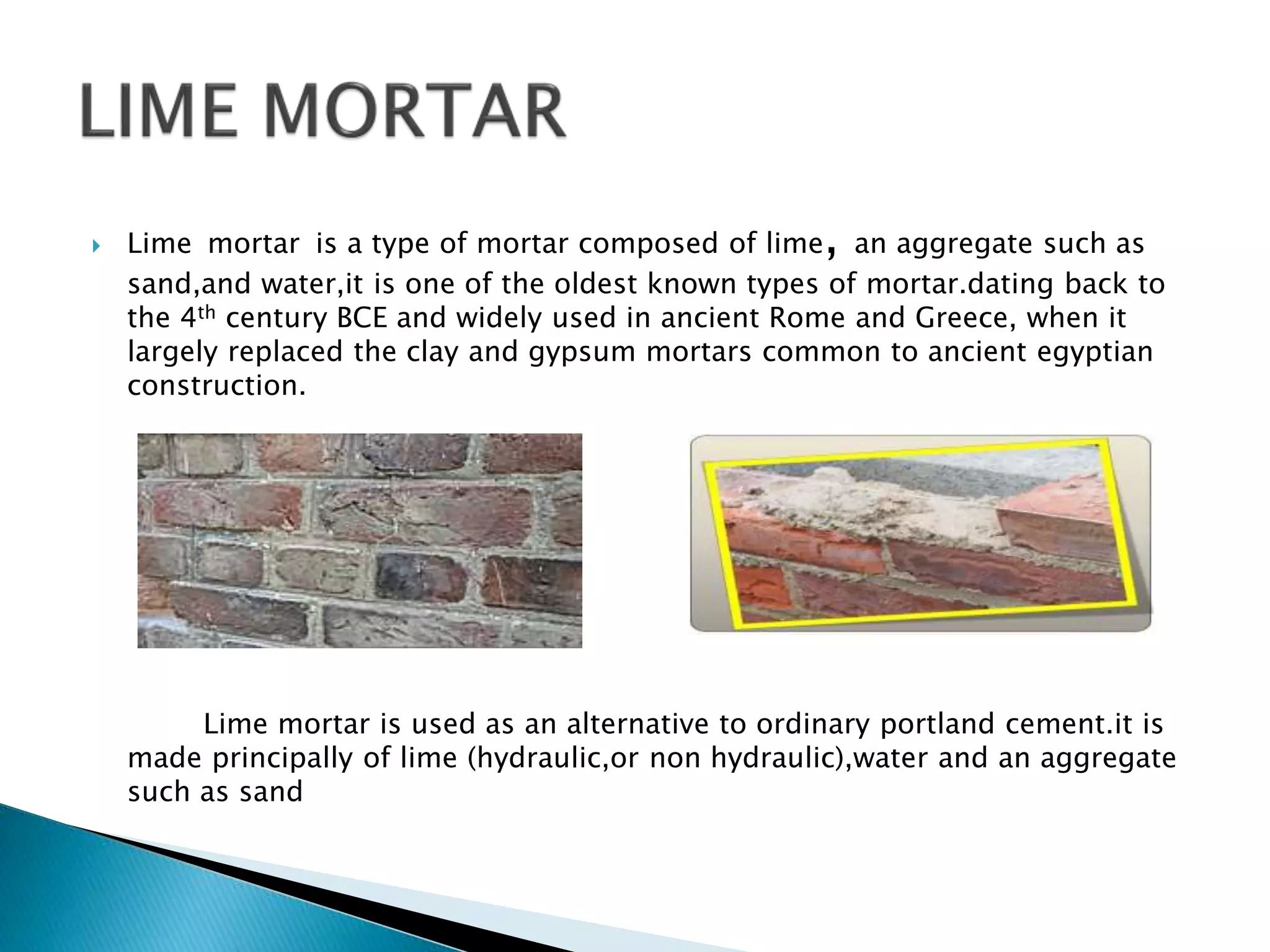 Building materials as lime | PPTX | Geology | Science