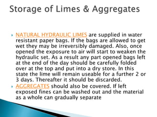 Building materials as lime | PPTX | Geology | Science