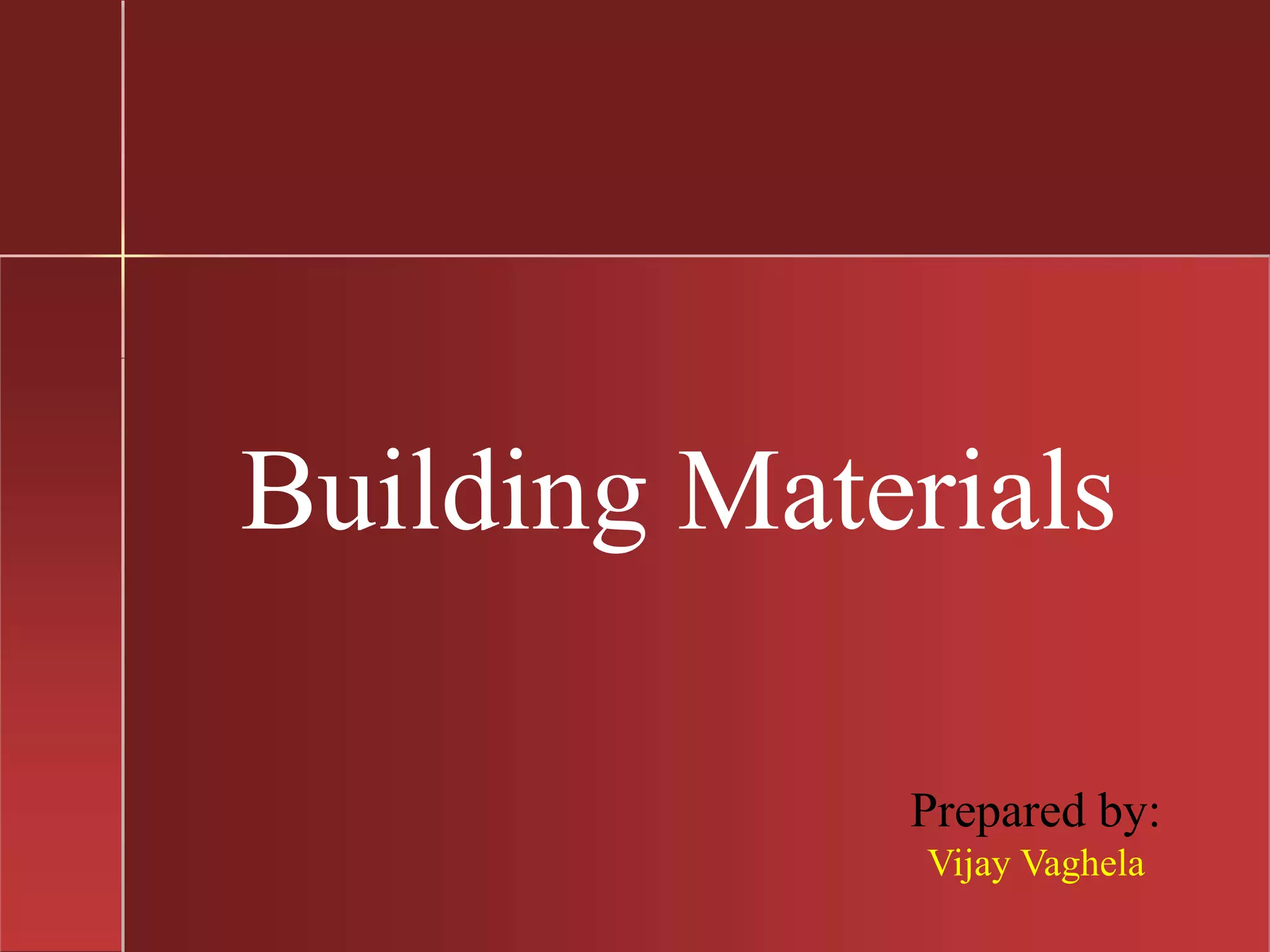 Building materials | PPT
