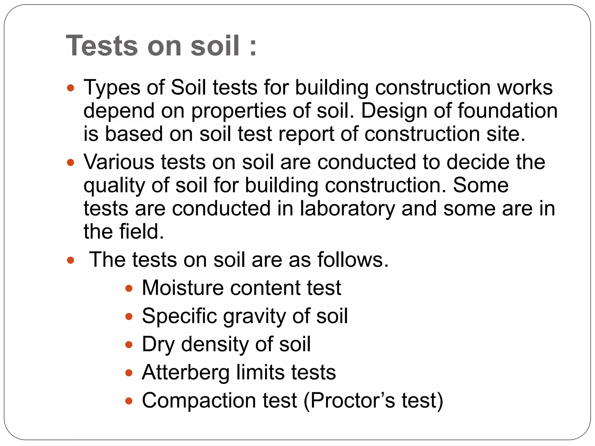 Building materials - Soil | PPTX