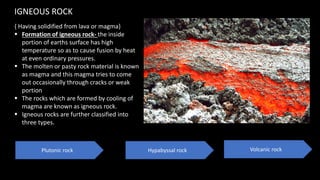 CLASSIFICATION OF ROCKS | PPTX | Geology | Science
