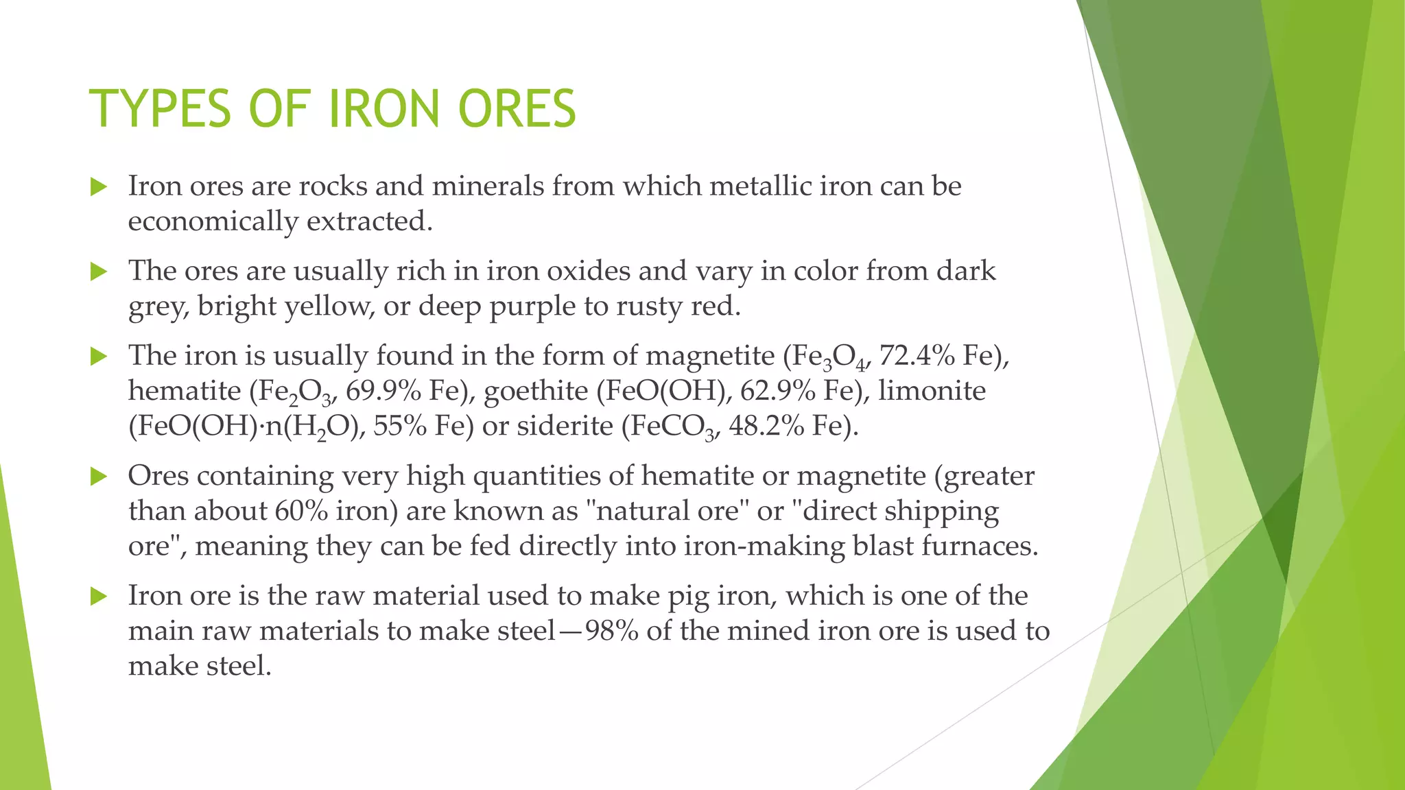 Types of Ores- Building materials and construction | PPTX
