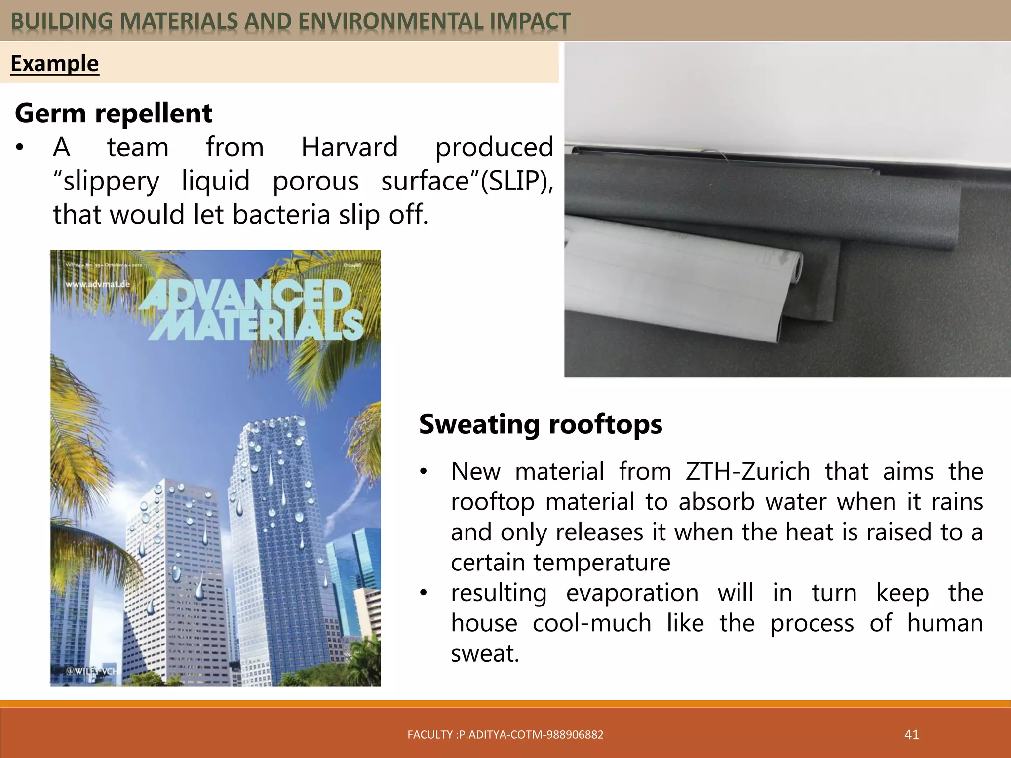Building materials and environmental impact | PDF