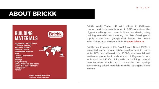 Building Materials - An Overview | Brickk | PPTX | Houses | Real Estate