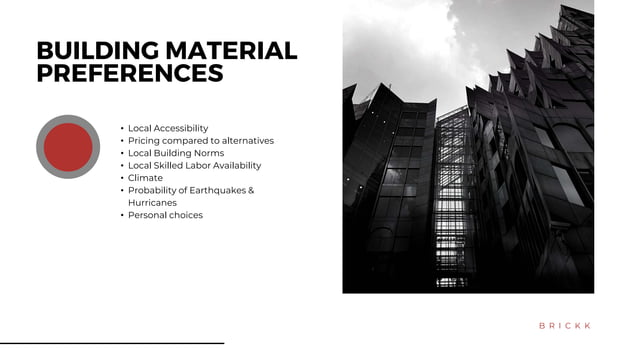 Building Materials - An Overview | Brickk | PPTX | Houses | Real Estate