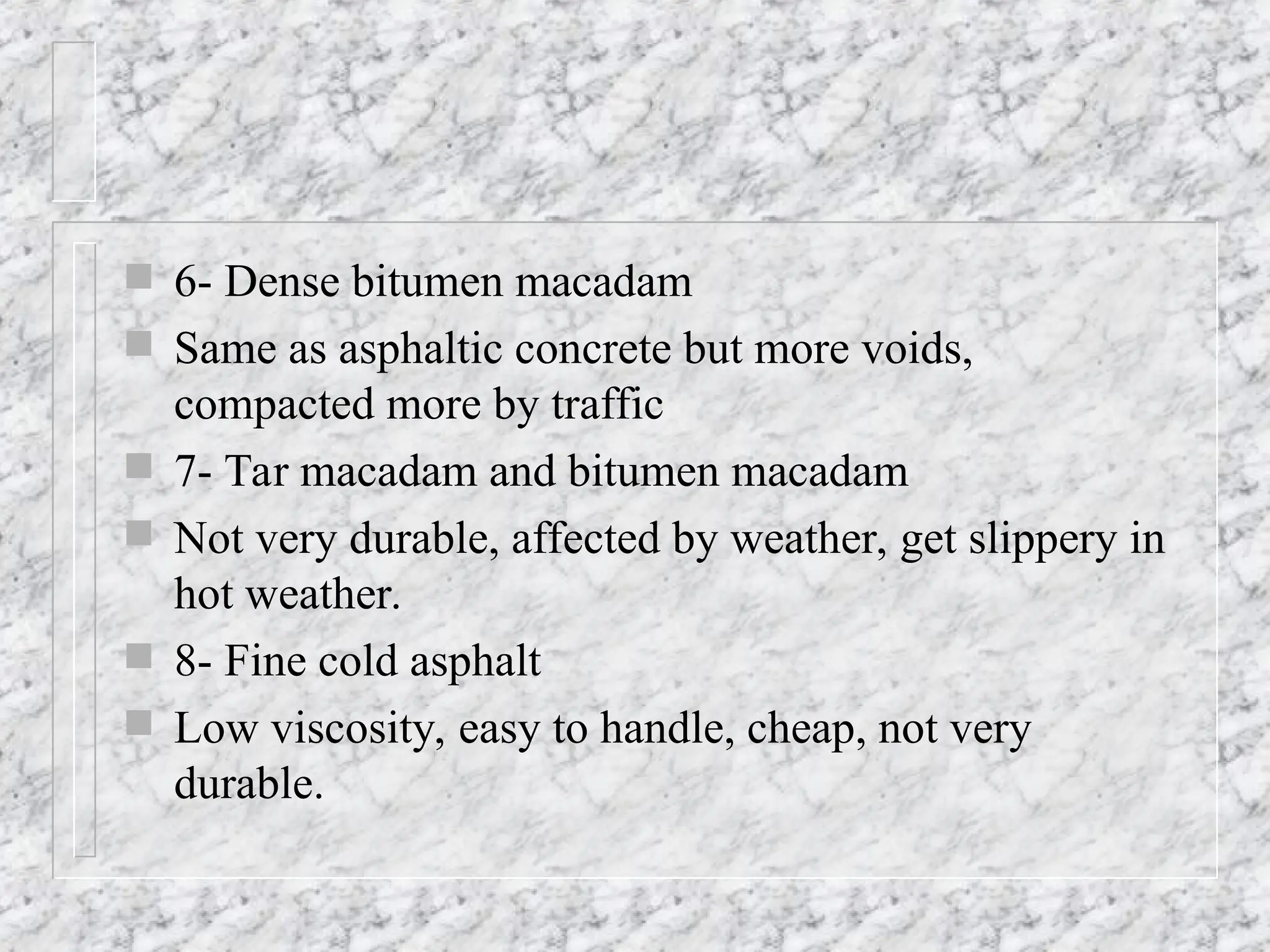 Building Materials Bituminus Materials [Autosaved].ppt