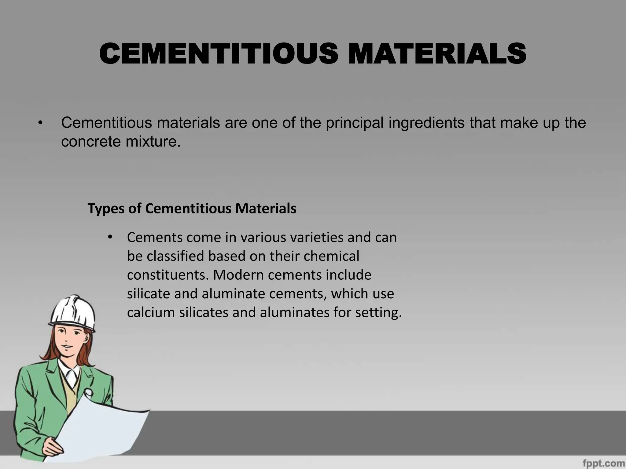 BUILDING MATERIALS CONSTRUCTION SPECIFICATION MATERIALS.pptx | Civil ...