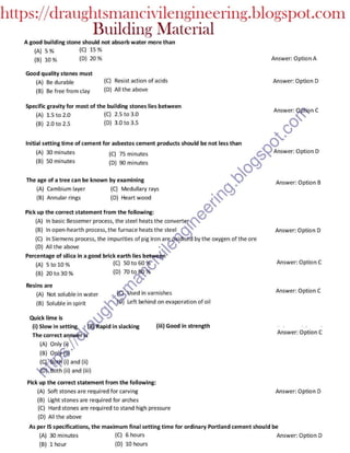 CIVIL ENGINEERING MCQs | PDF