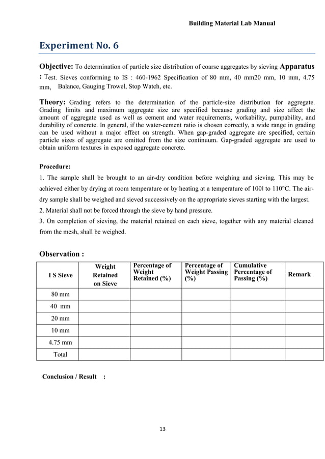 Building materials lab_manual lab 01