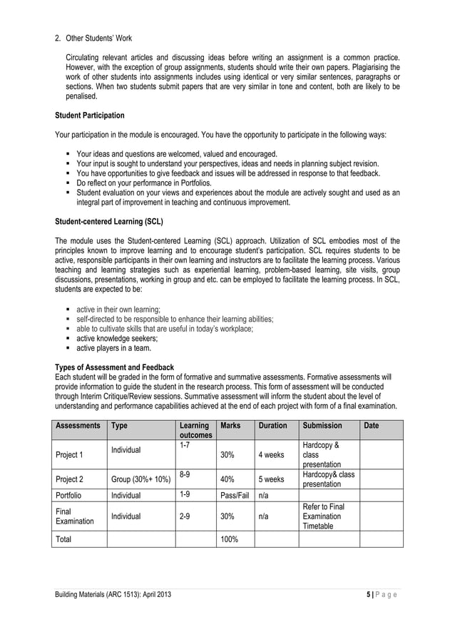 Building materials module outline | PDF