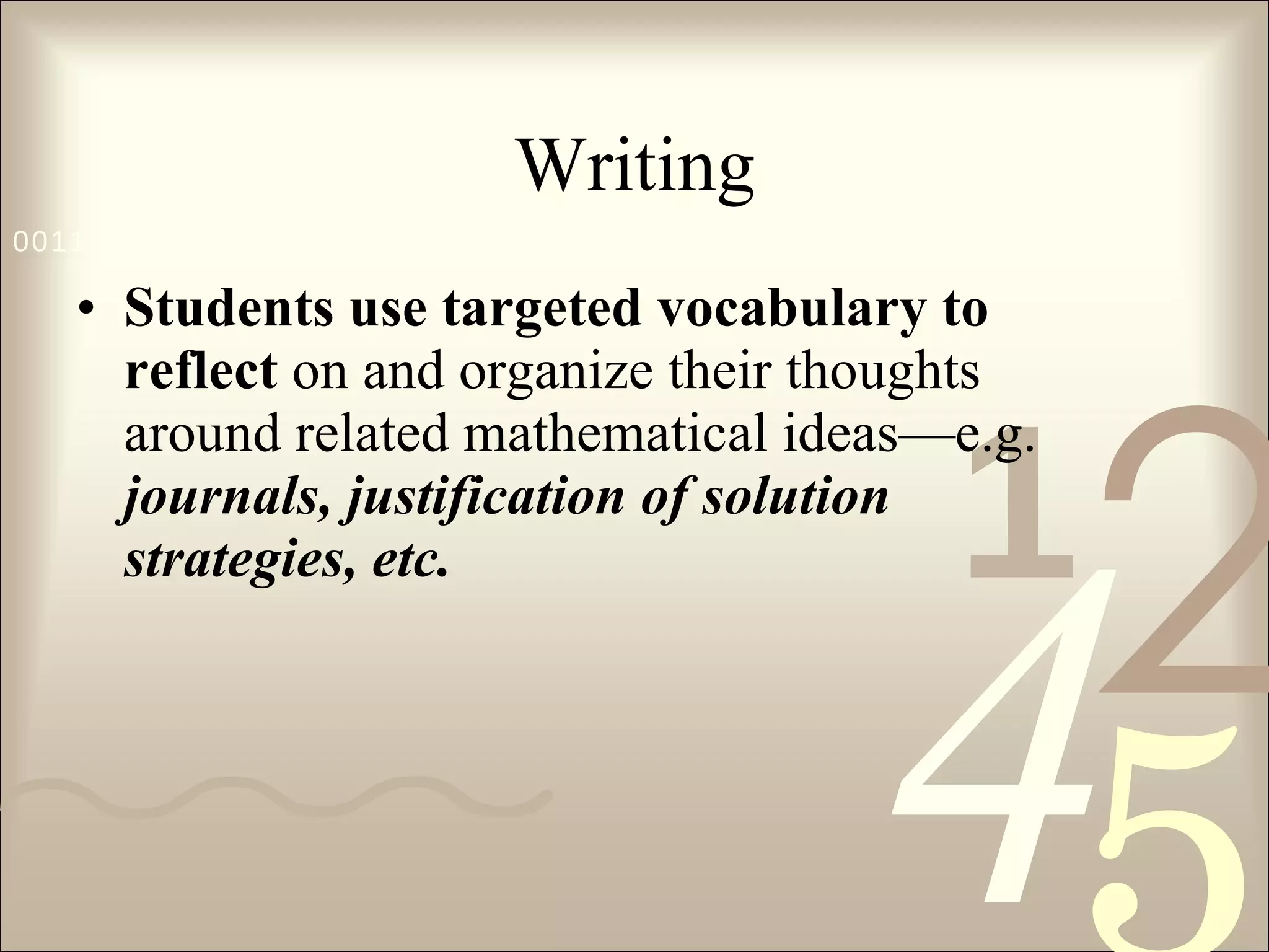 Building math vocabulary skills | PPT