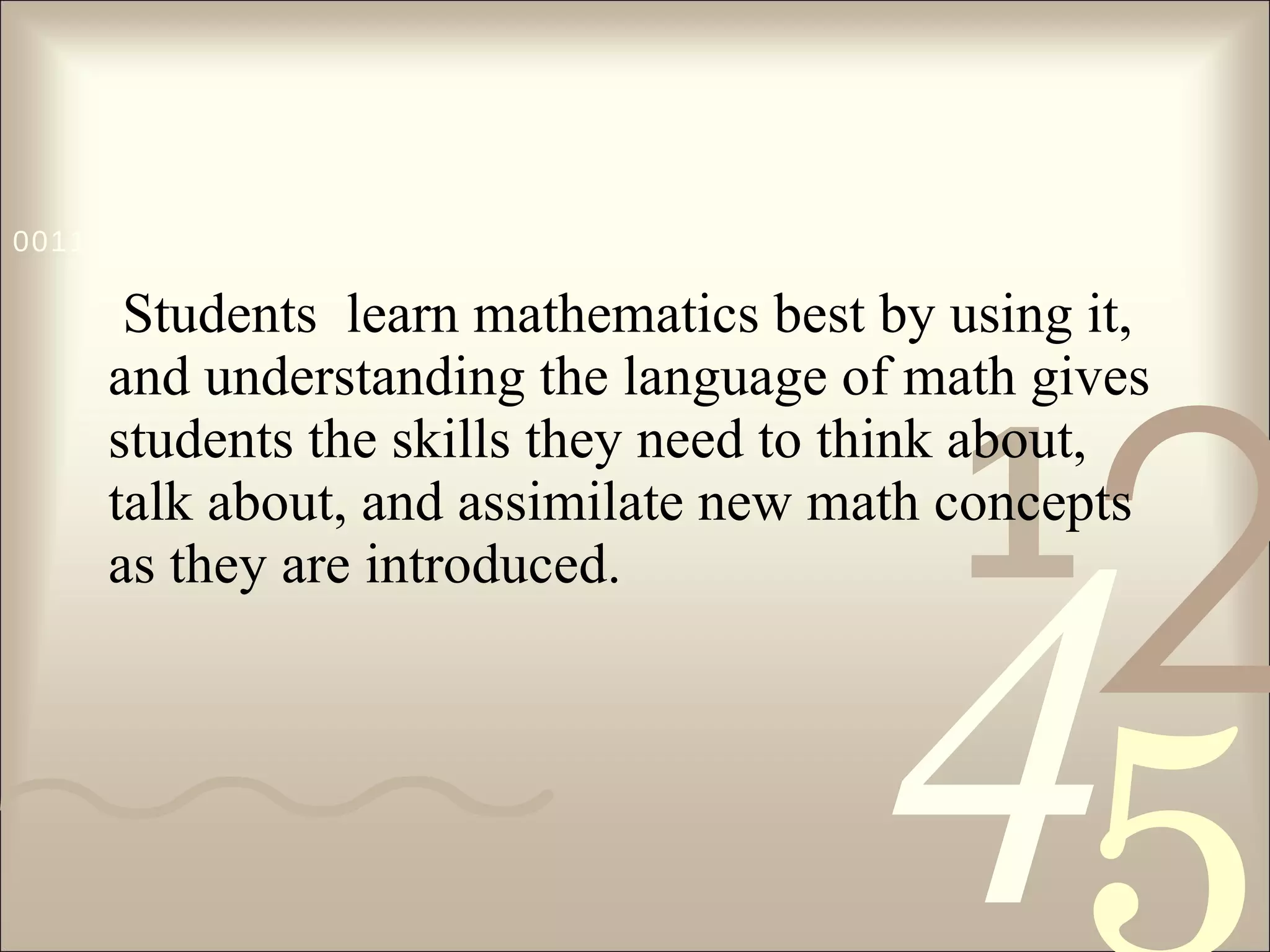Building math vocabulary skills | PPT