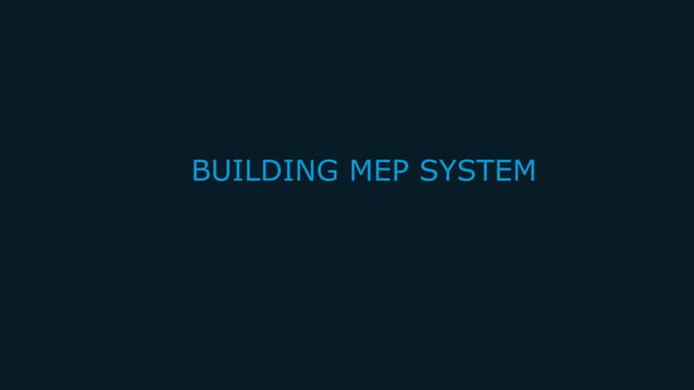 BUILDING MEP SYSTEM | PDF
