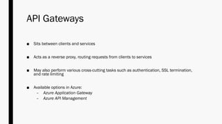Building microservices on azure | PDF