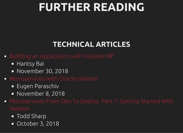Building Microservices With Helidon Oracles New Java Microservices Framework Ppt 