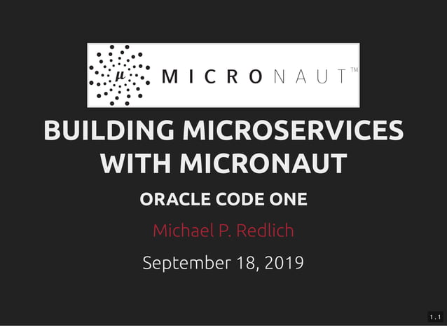 Building Microservices with Micronaut: A Full-Stack JVM-Based Framework | PPT