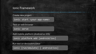 Building mobile app with Ionic Framework | PPT